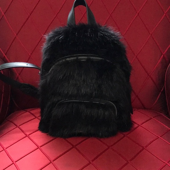 Kendall & Kylie | Bags | Kendall Kylie Mini Furry Backpack | Poshmark
